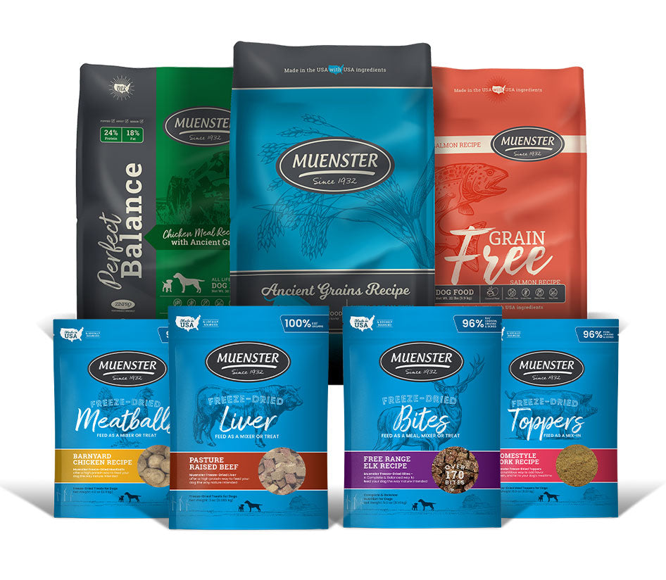 Muenster Pet Custom Dog Food, Kibble, Freeze-Dried Food & Treats