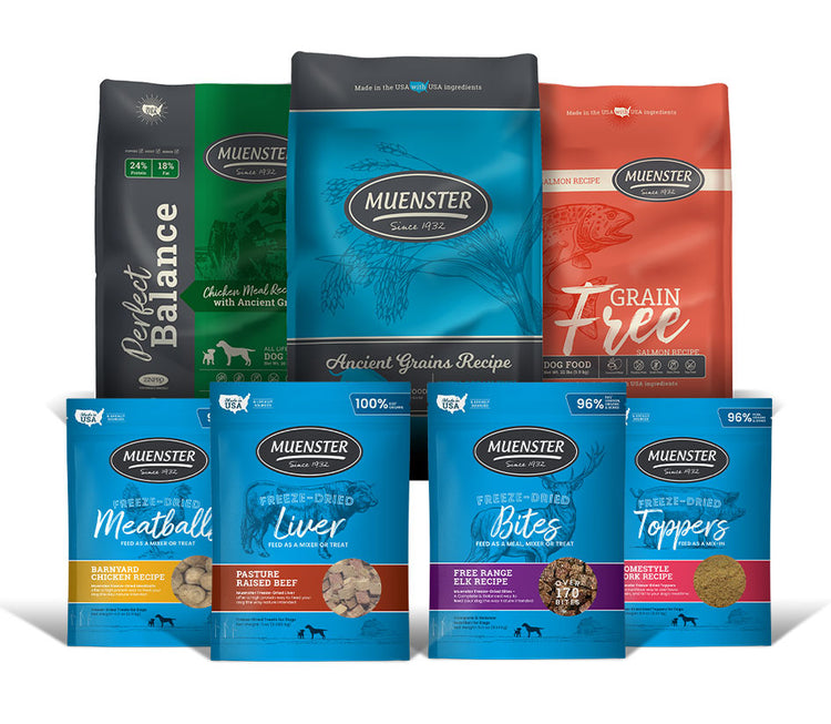 Muenster Pet Custom Dog Food, Kibble, Freeze-Dried Food & Treats